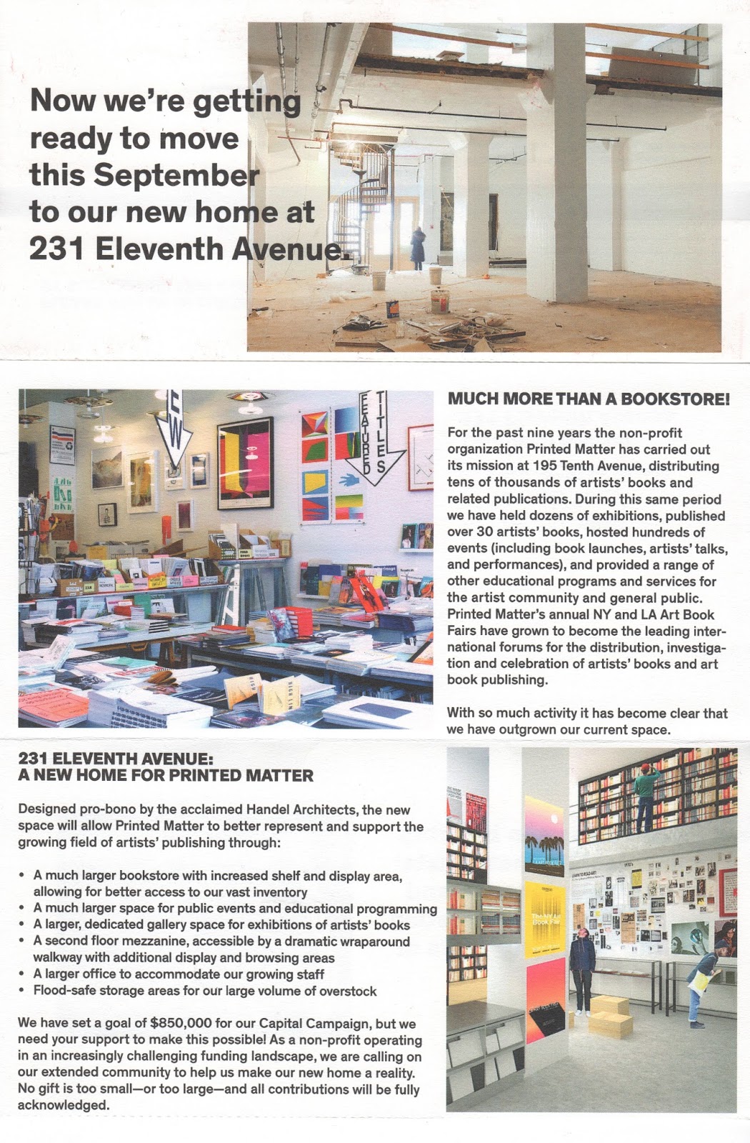 Artists' Books and Multiples: Printed Matter's move