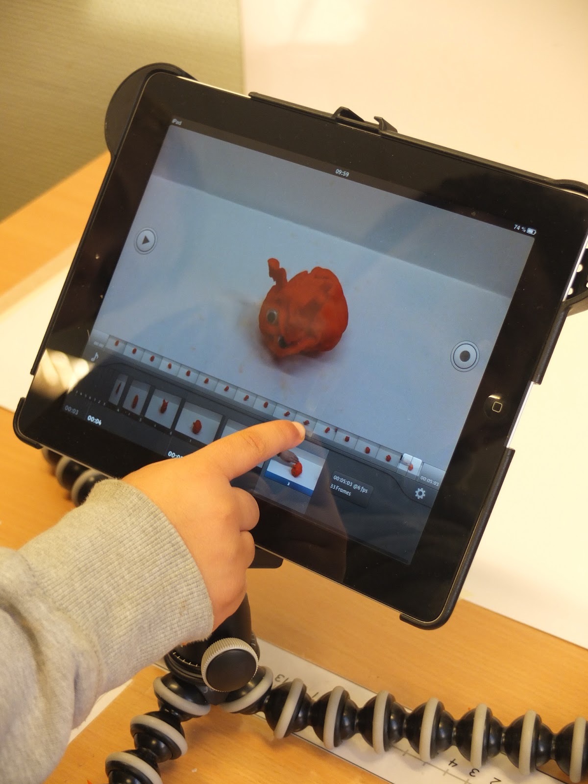 Animasjon i skolen: iPad -animasjon med 1. trinn