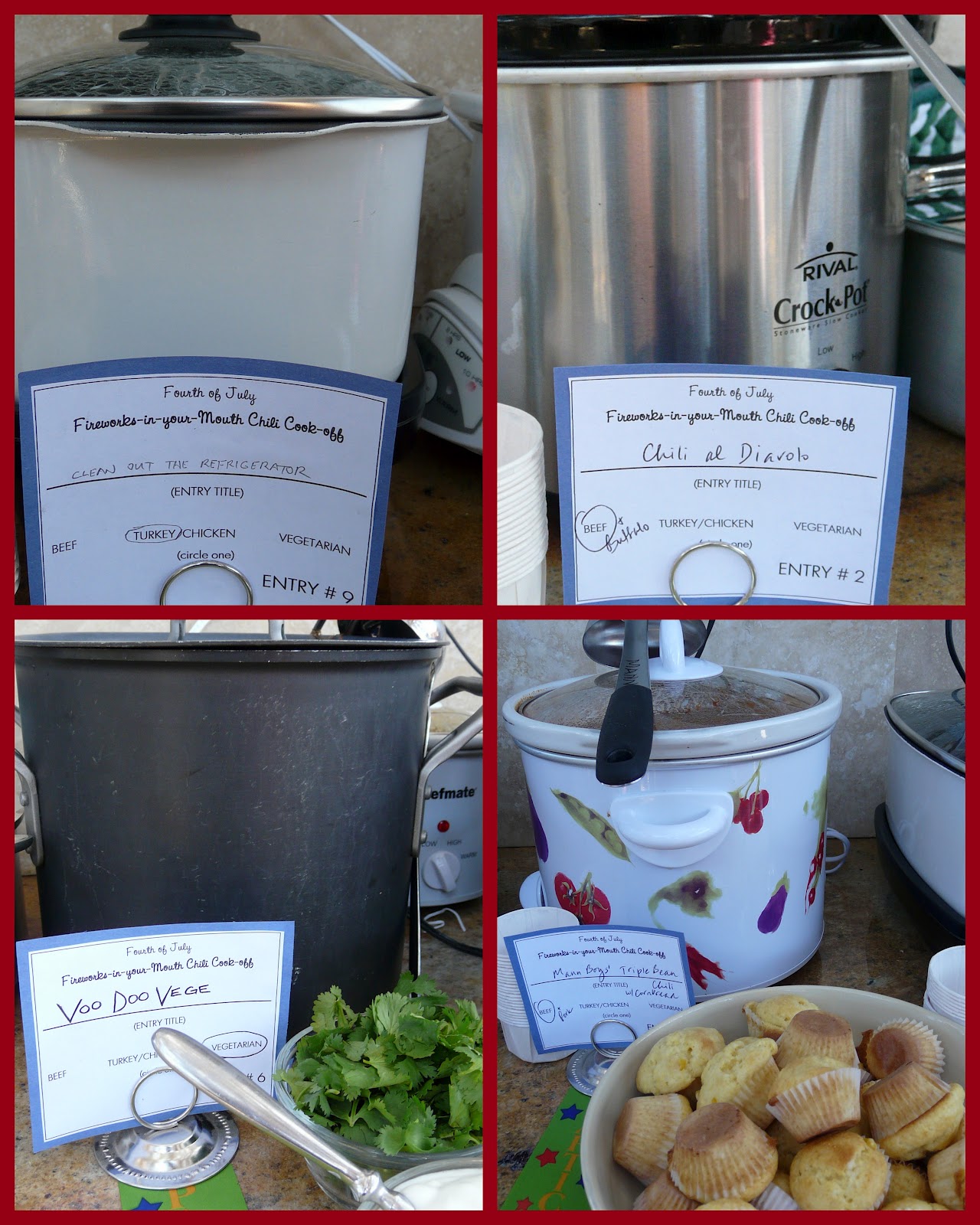 Backyard Chili Cook-off Party and Ballot Board DIY