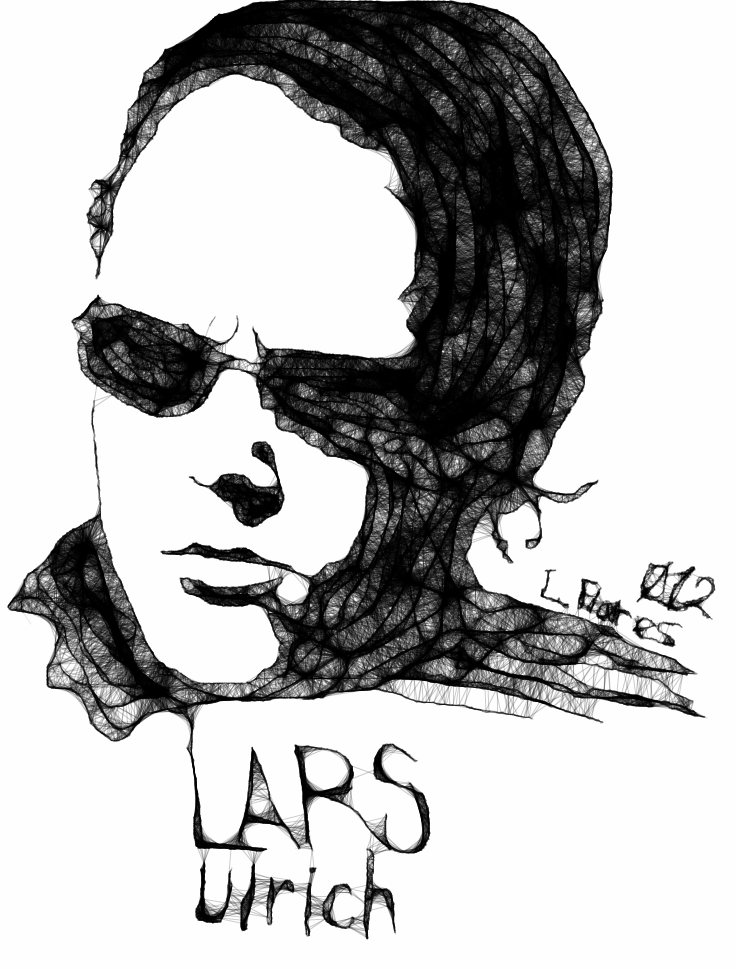 Larry Flores "La Galeria": Lars Ulrich