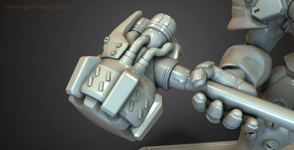 Overwatch - Reinhardt 3D Model | Static Figurine | 3D Printing Designs