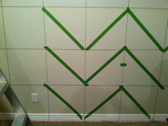 Crafty and We Know It!: Chevron accent wall