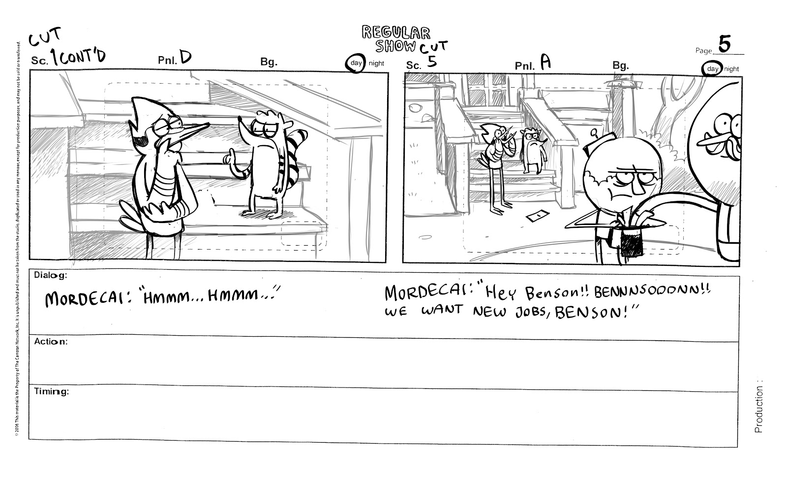 BOARDPEDDLER: Regular Show Storyboards.