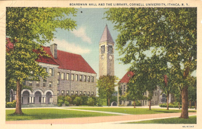Retiring Guy: Boardman Hall and the Library, Cornell University ...