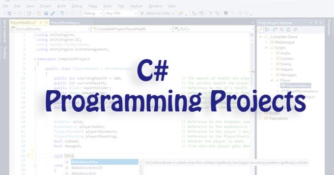 Csharp Programming Projects Desktop Applications Development