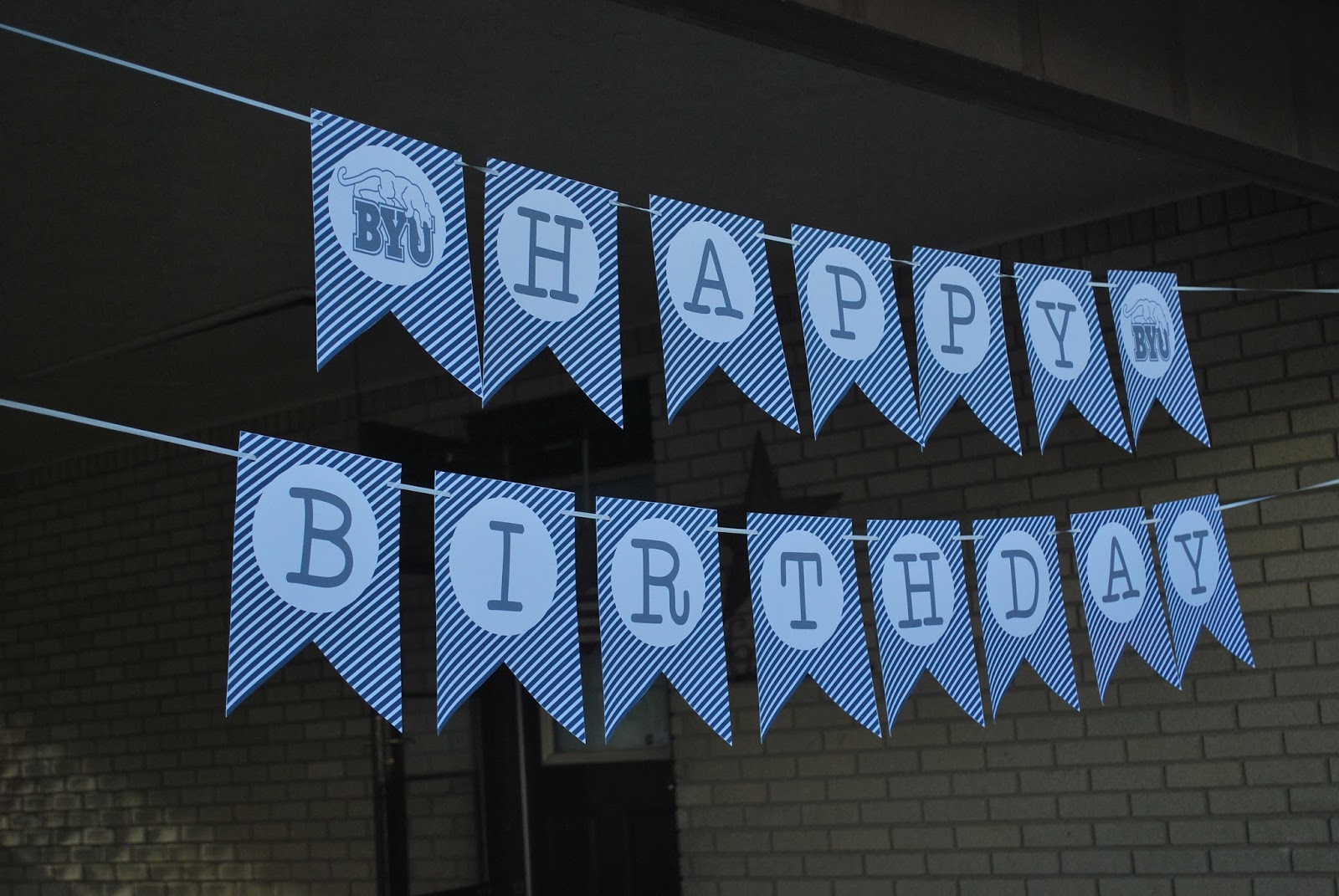Sublime Printables: Custom BYU Birthday Banner
