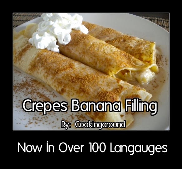 Cookingaround : Crepes Banana Filling