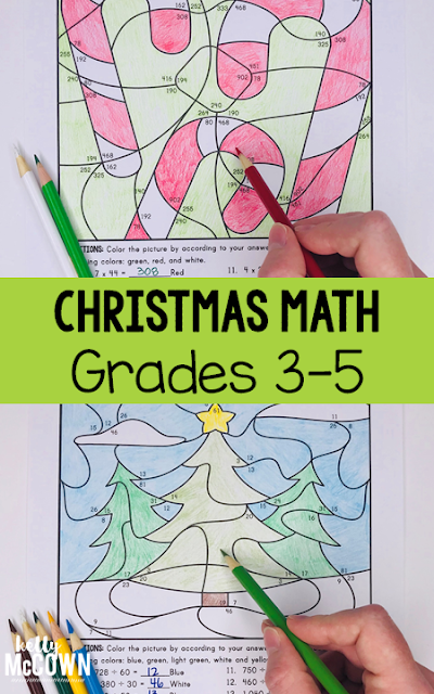 Kelly McCown: Christmas Math Grades 3 to 5