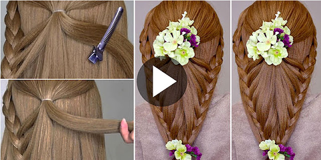 How To Create Flower Braid Hairstyle, See Tutorial - The Stylish Life