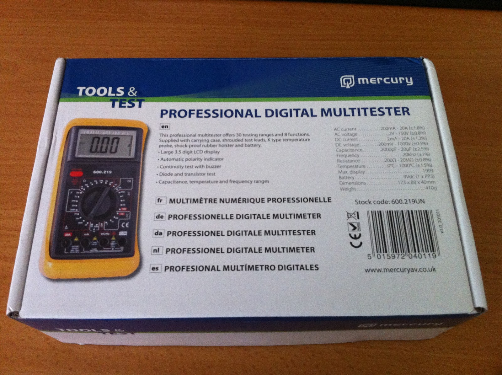 Steven's Blog: Review: Skytronics / Mercury 600.219 Multimeter
