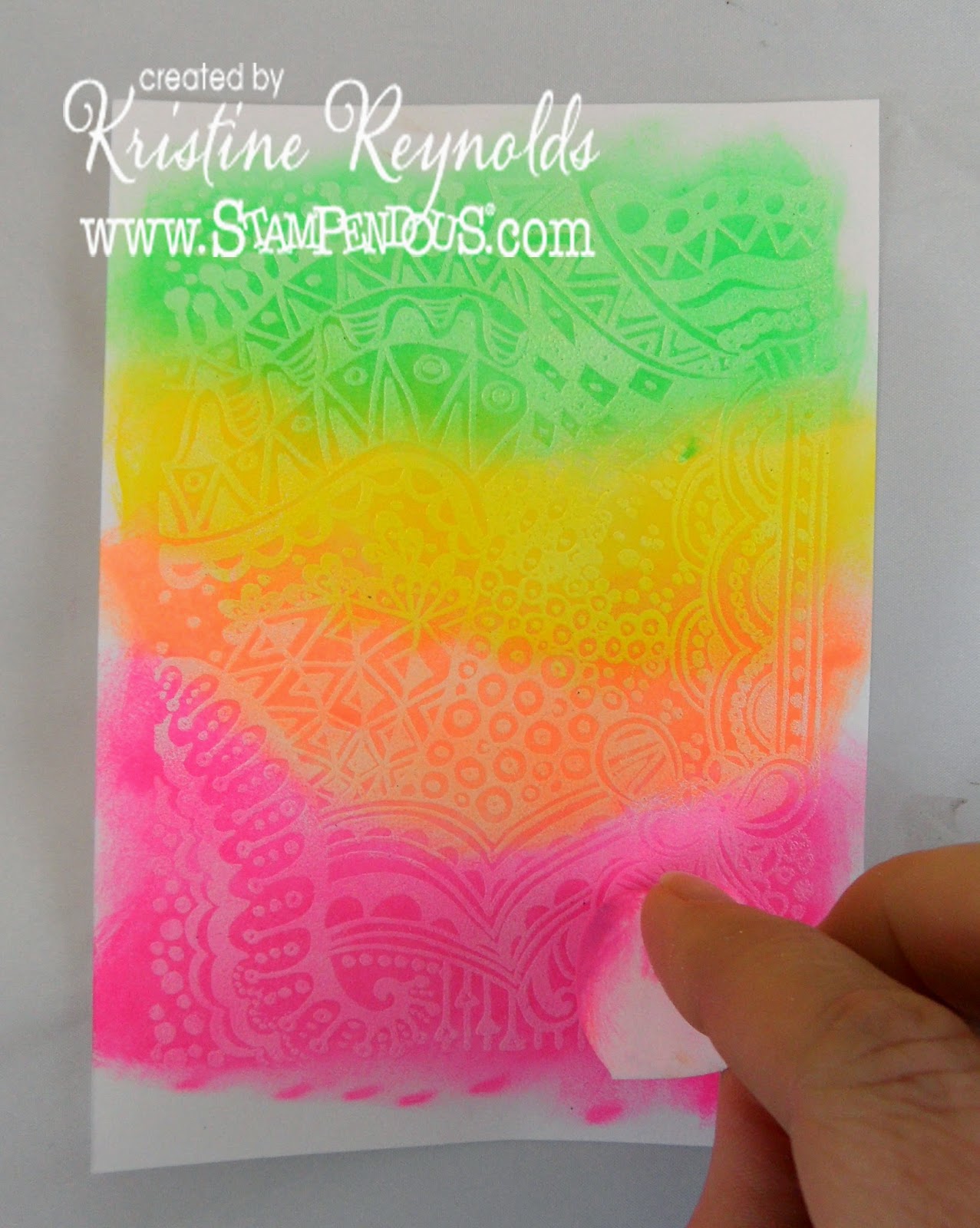 Stamping & Scrapping in California: More Neon Stampendous