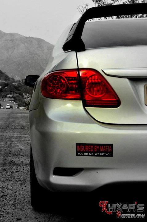 Modified Cars and Trucks: Corolla 2012 Modified With Black Hood