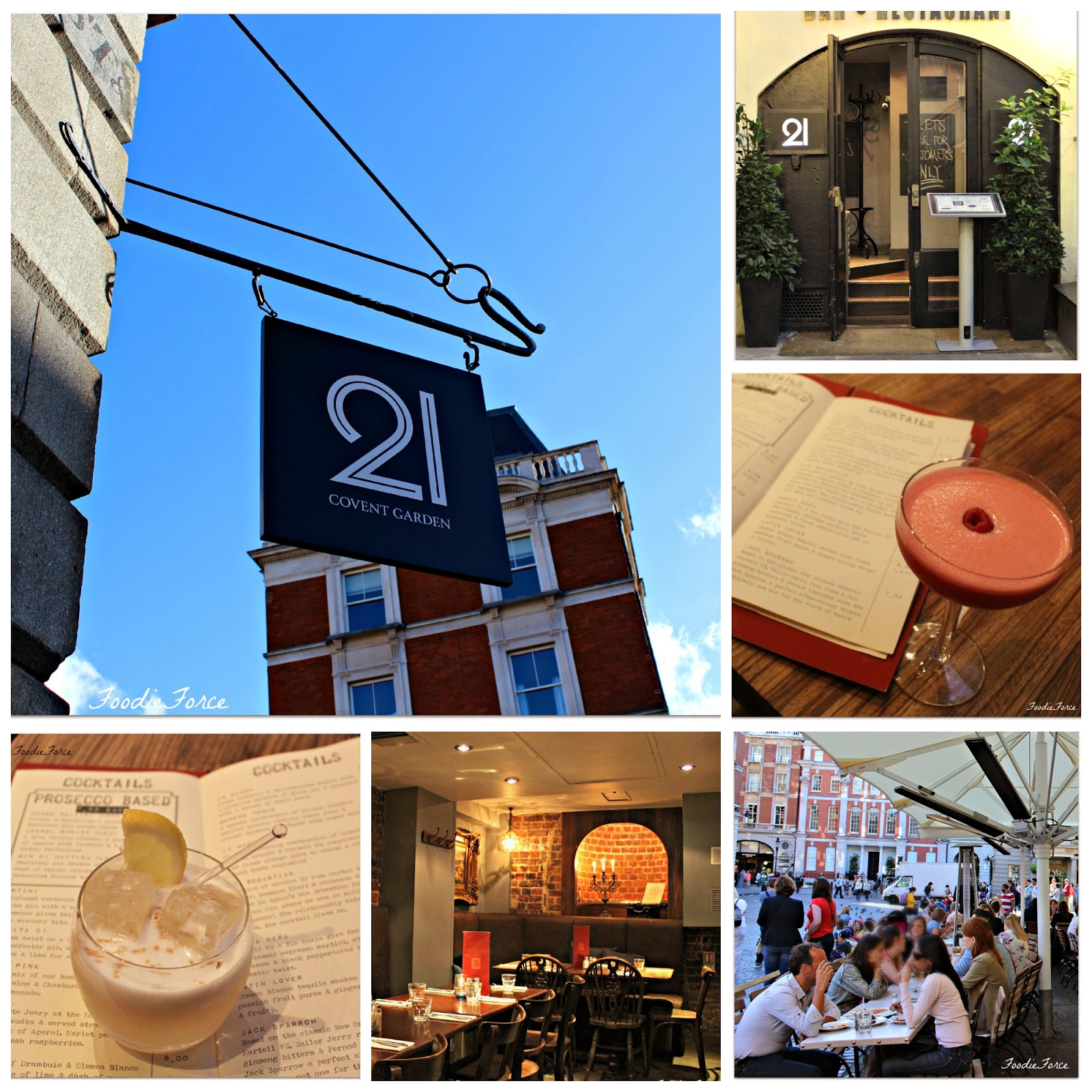 Foodie Force: 21 Restaurant and Bar Covent Garden
