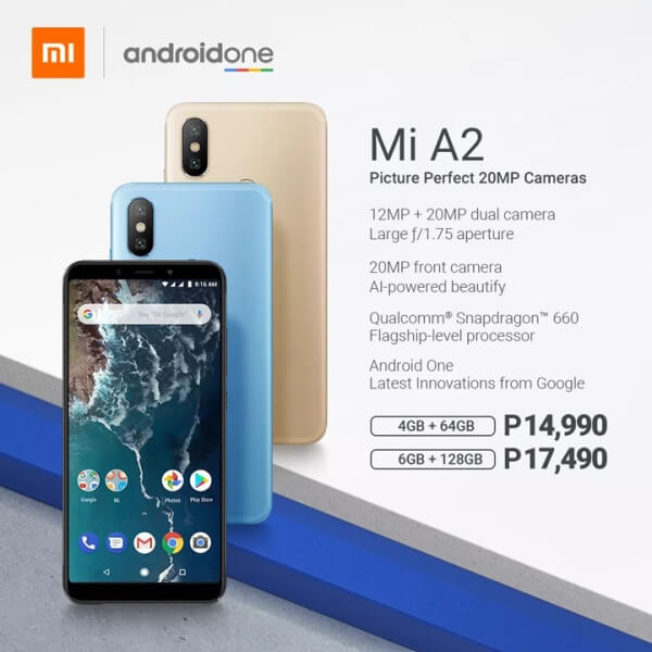 Xiaomi Mi A2 Launched; Price Starts at Php14,990!