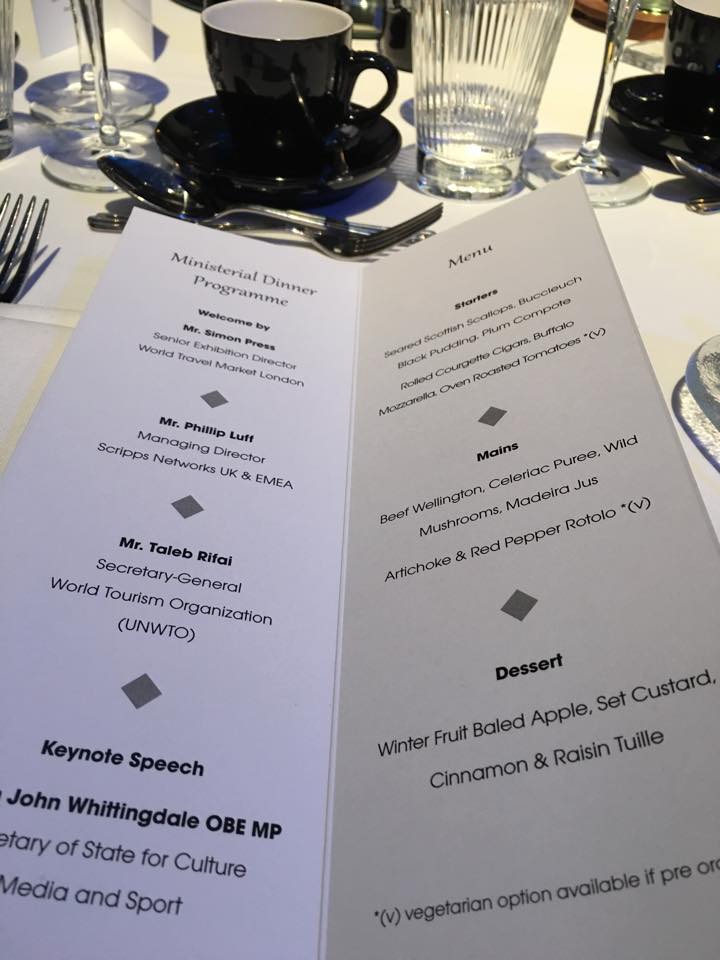Ministerial Dinner at World Travel Market