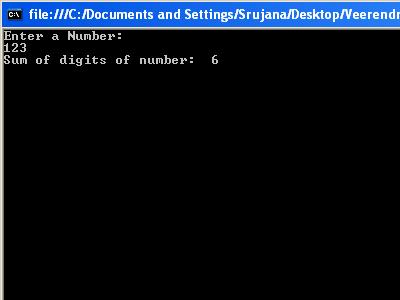 Program To Add a Digits of a Given Number Using C#.Net?