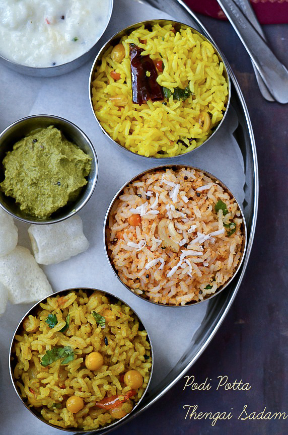 Variety Rice Thali 2 - Coconut Rice