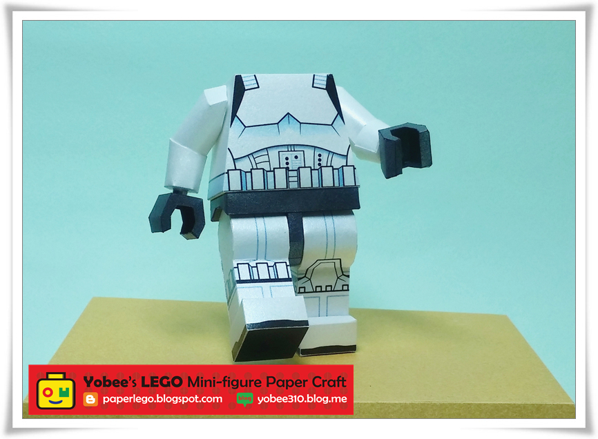 YOBEE'S LEGO MINI-FIGURE PAPER CRAFT: Making FREE LEGO Stormtrooper ...