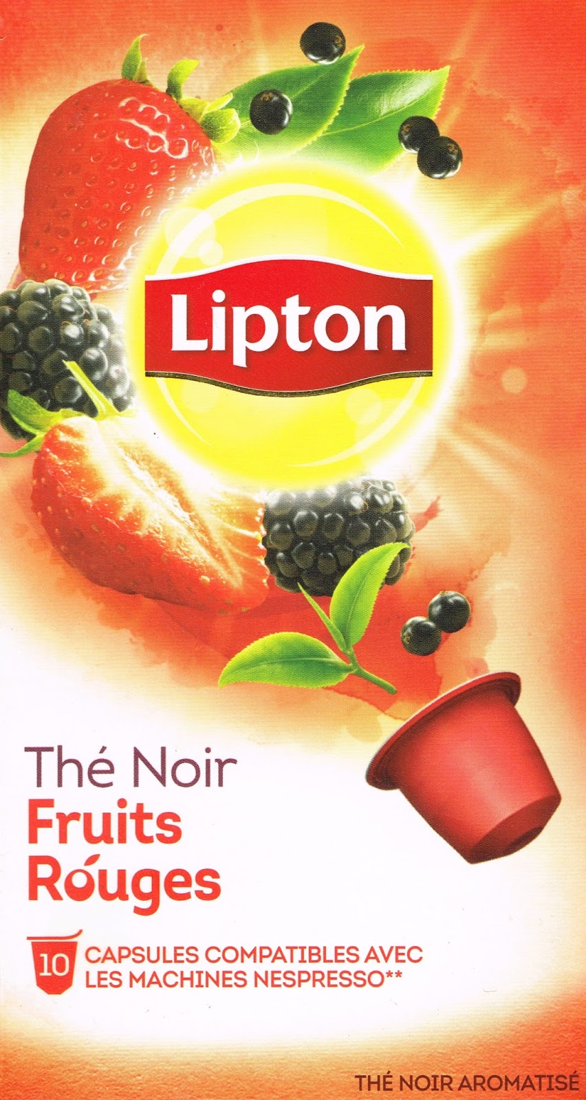 capsules-et-dosettes: Capsules type Nespresso Lipton : Thé Noir Fruits ...