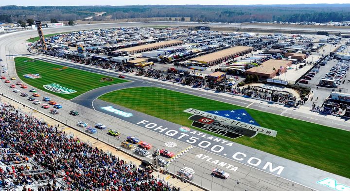 NASCAR Race Mom: Final Race on #NASCAR Atlanta Motor Speedway Surface