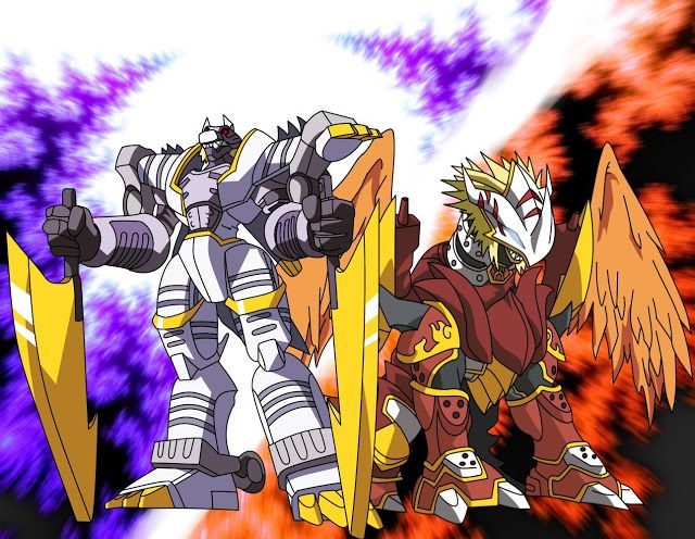 AncientGarurumon, AncientGreymon e a origem das espécies Garurumon e ...