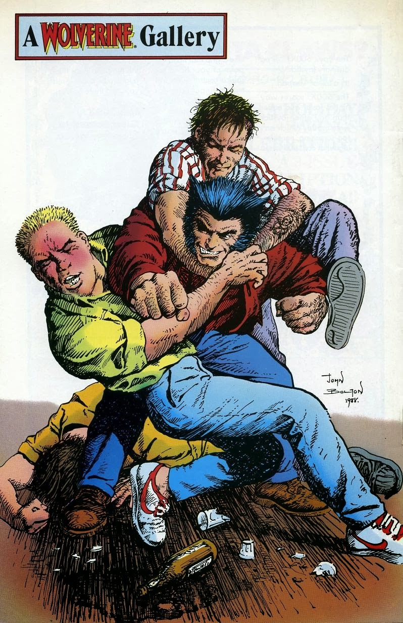 Marvel Comics of the 1980s: 1989 - Wolverine back covers