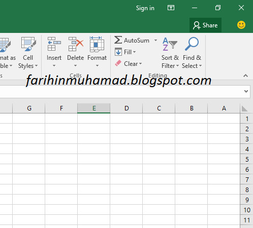 Cara Merubah Arah Kolom dan Baris Kiri ke Kanan di Excel 2016