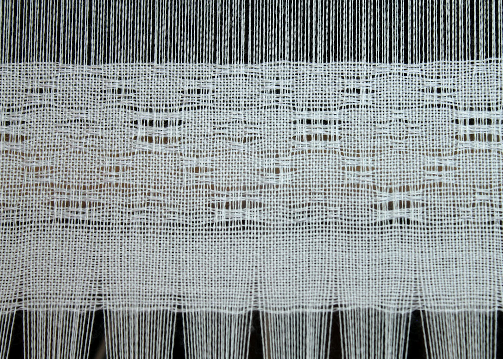 weavespindance: Huck Lace Scarf in Trendsetter Cash-Woole