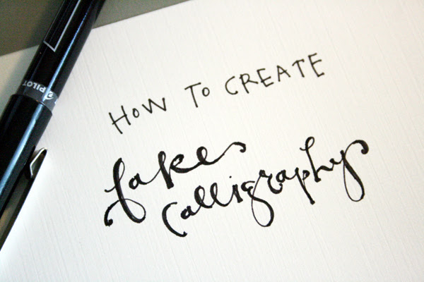 in{sane}ly detailed: {DIY} Calligraphy