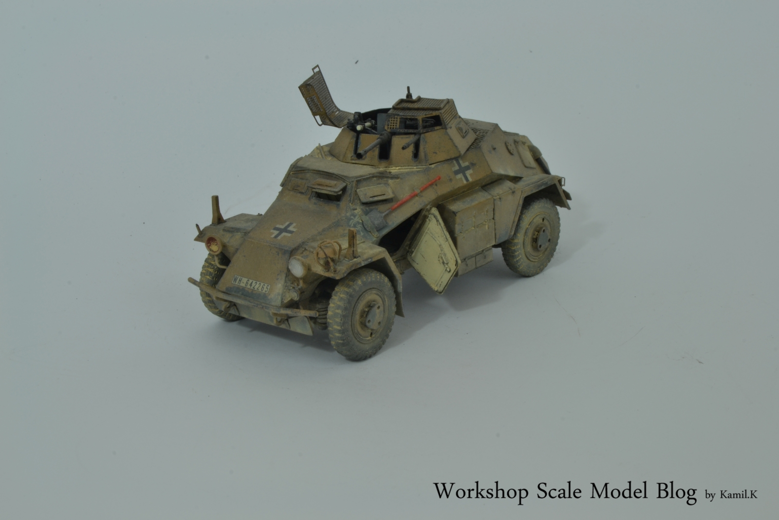 WORKSHOP SCALE MODEL BLOG: Sd.Kfz. 222 Leichter Panzerspähwagen 2cm ...