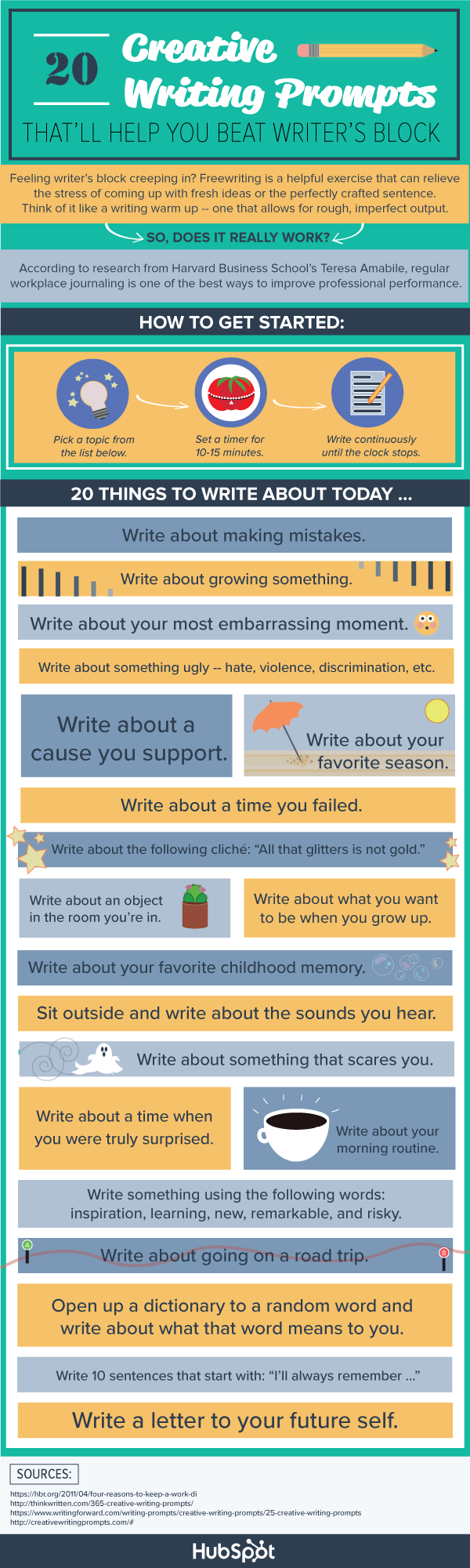 20 Creative Writing Prompts That'll Help You Beat Writer's Block - # ...