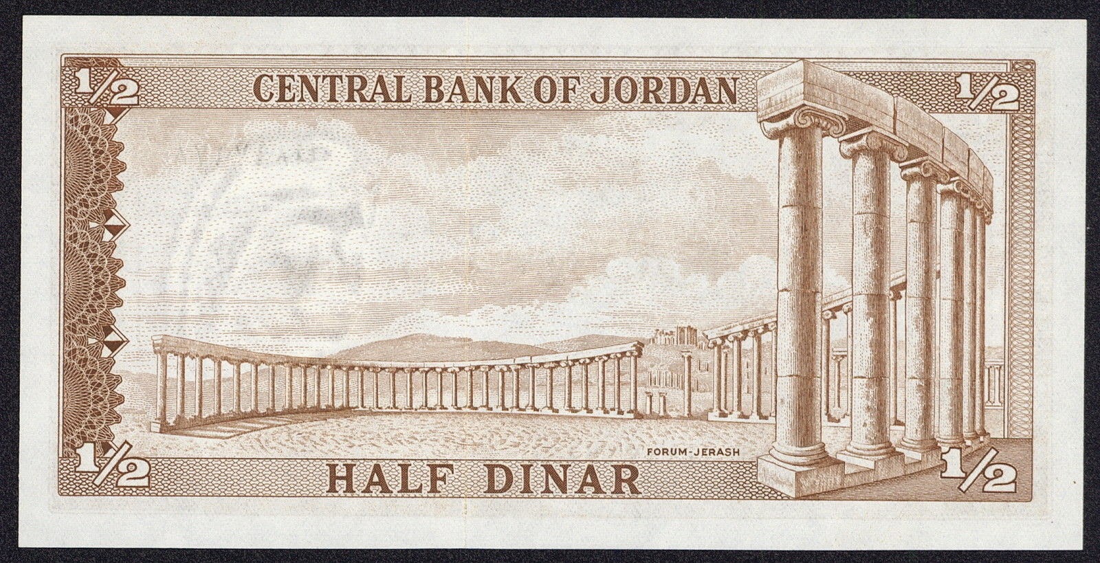 Jordan Half Dinar banknote 1959|World Banknotes & Coins Pictures | Old ...