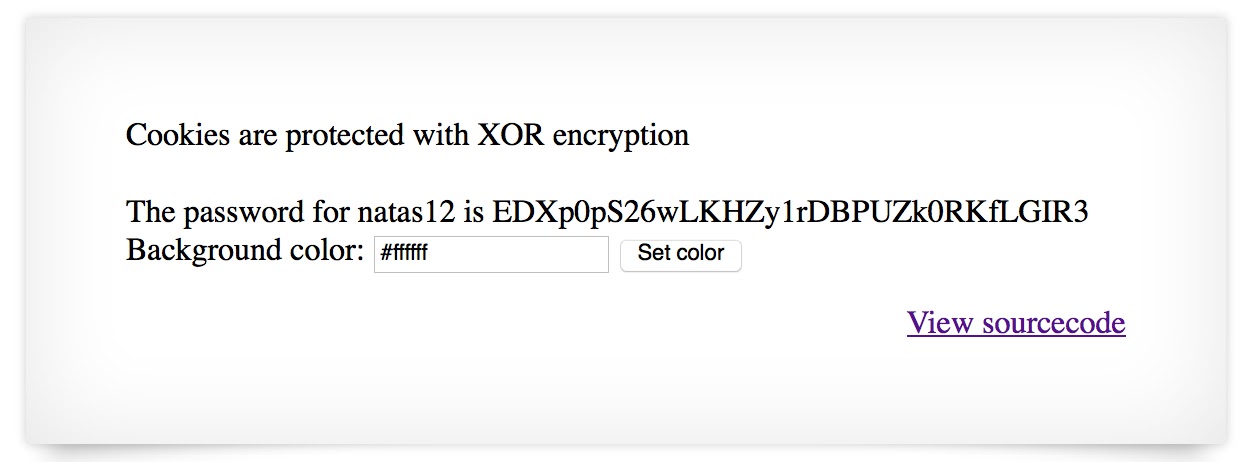 Security Writeups: Natas 11