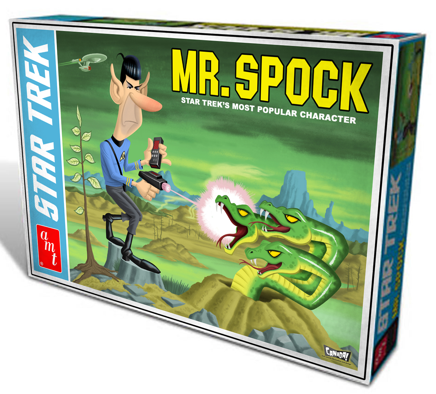 Bob Canada's BlogWorld: Spock Model Kit Illustration