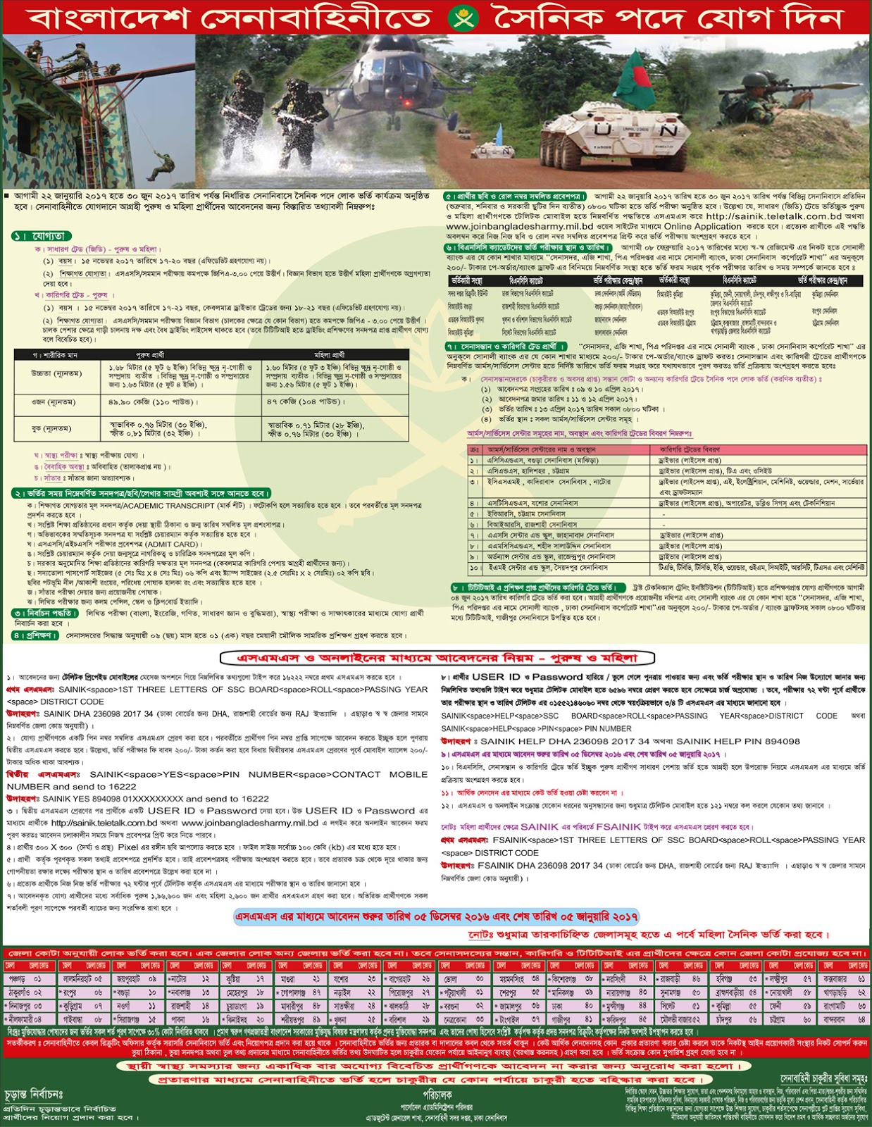 Bangladesh Army Officer Circular 2016 - BD Information Website