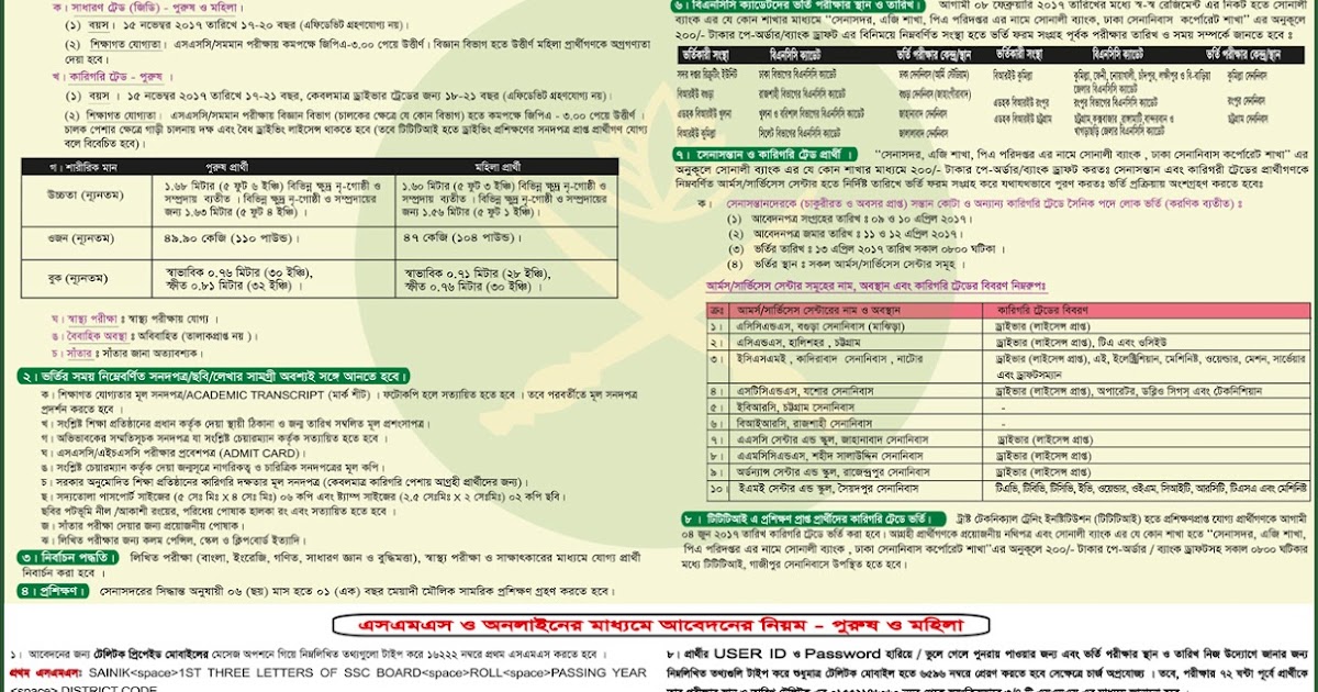 Bangladesh Army Officer Circular 2016 - BD Information Website