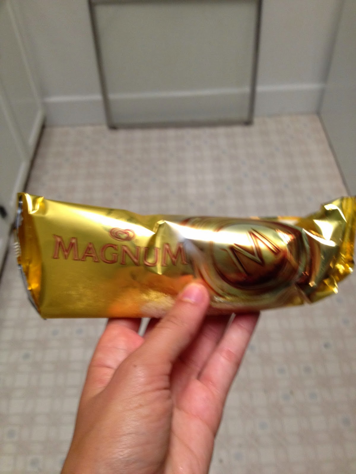 Magnum Ice Cream Gold Wrapper