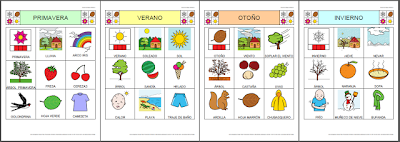 Recursos TIC para Educación Infantil: Bingo sobre las estaciones del año