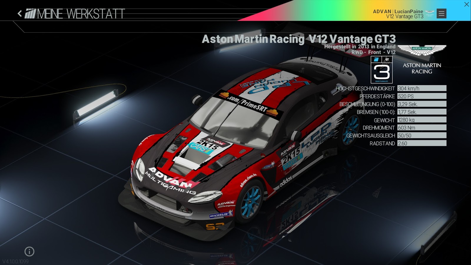 ADVAN | Racing Aston Martin Vantage GT3 | OverTake.gg