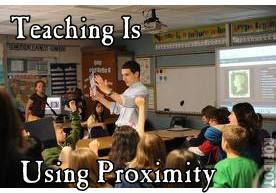 proximity management as a behaviour support strategy