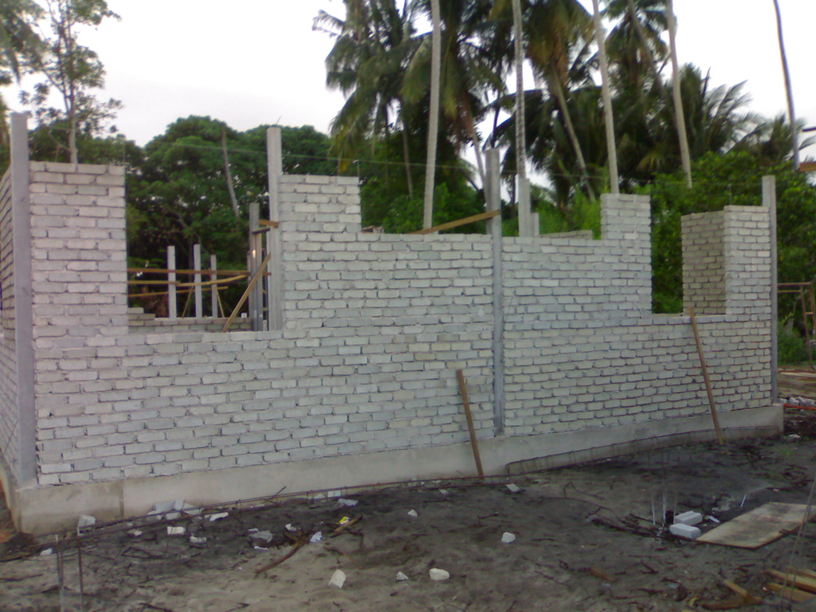 Kerja membina dinding | Bina rumah sendiri