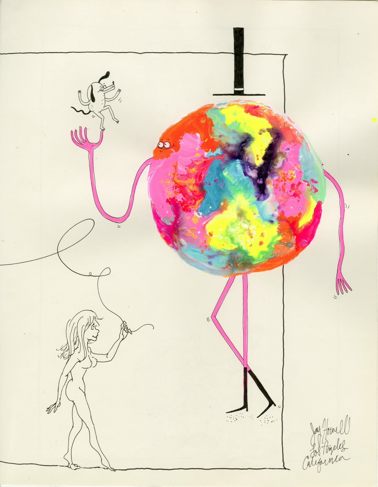 Jay Howell: New Drawings on some Shel Silverstein pages