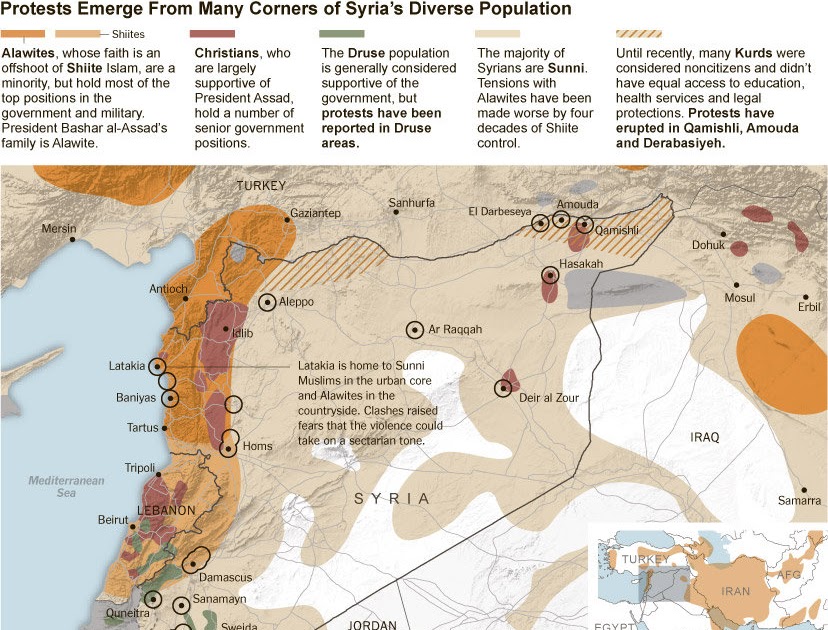 Maximizing Progress: Diverse Syria ~ NYTimes Infographic Map...