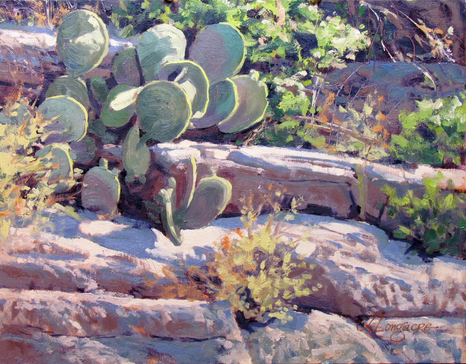 Plein Air Artists International: "CLIFFSIDE CACTUS"– plein air and ...