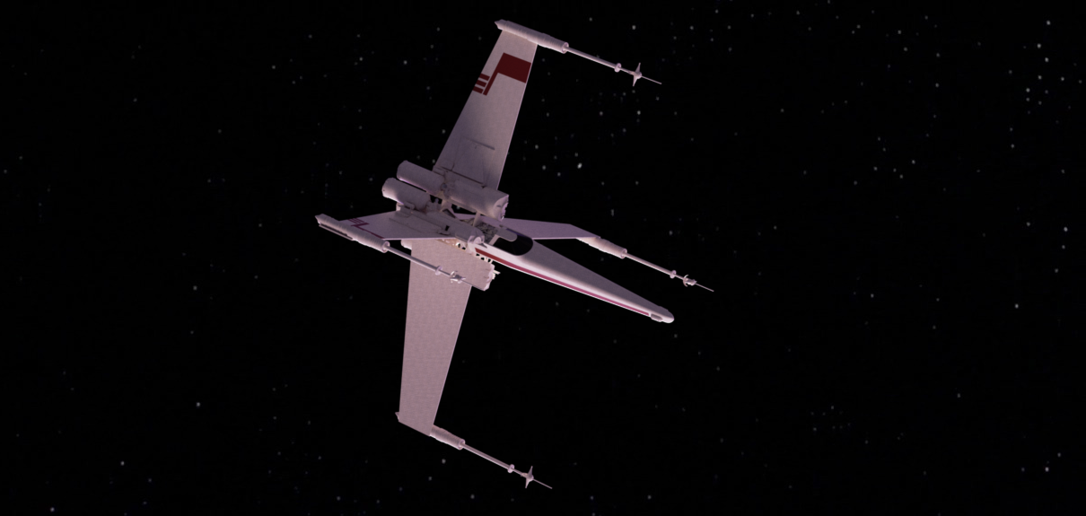 Stinson's All Things Star Wars Blog: Colin Cantwell X-wing concept model