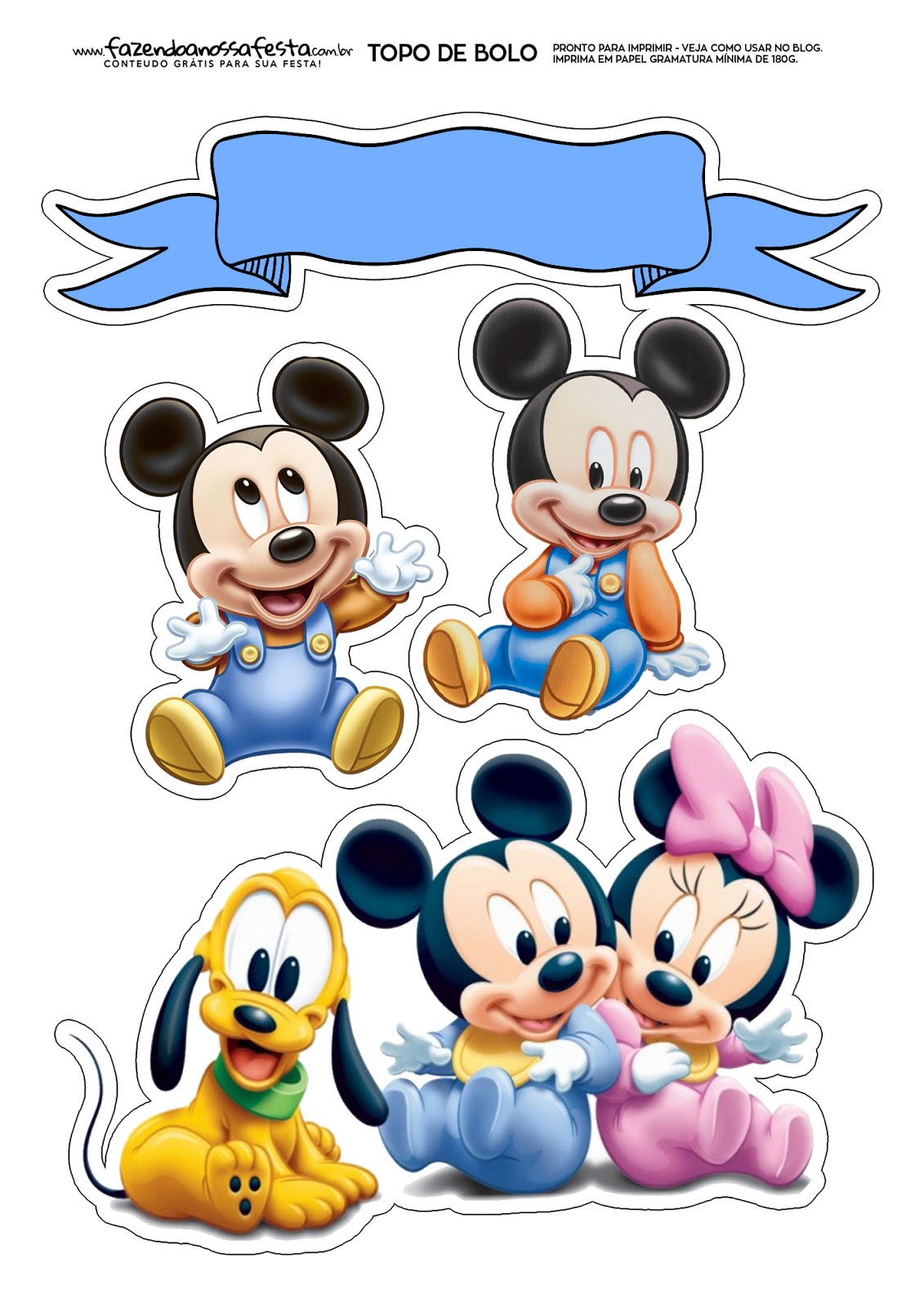 Bebés Disney: Toppers para Tartas, Tortas, Pasteles, Bizcochos o Cakes ...