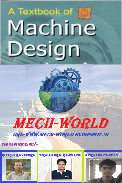 WELCOME TO MECH-WORLD: MACHINE DESIGN BOOK BY R.S. KHURMI