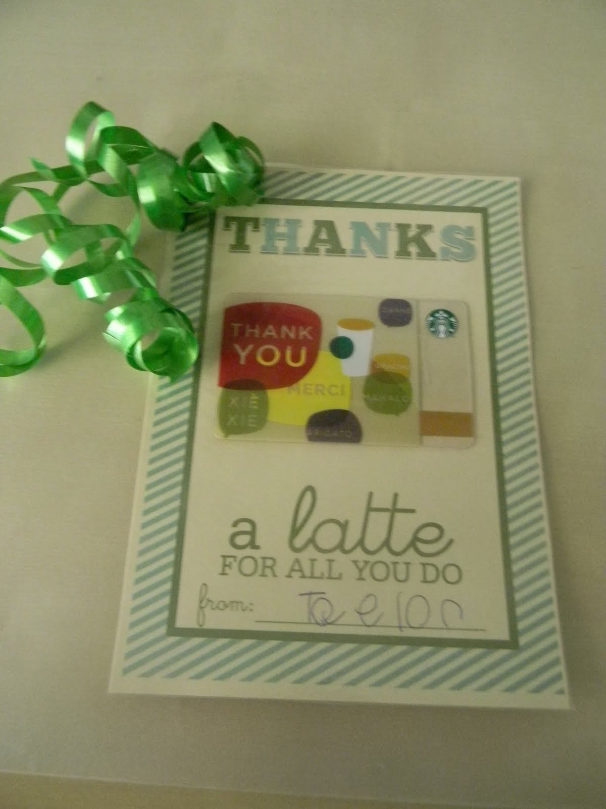 Simply Crafty: Thanks a Latte . . Teacher Appreciation