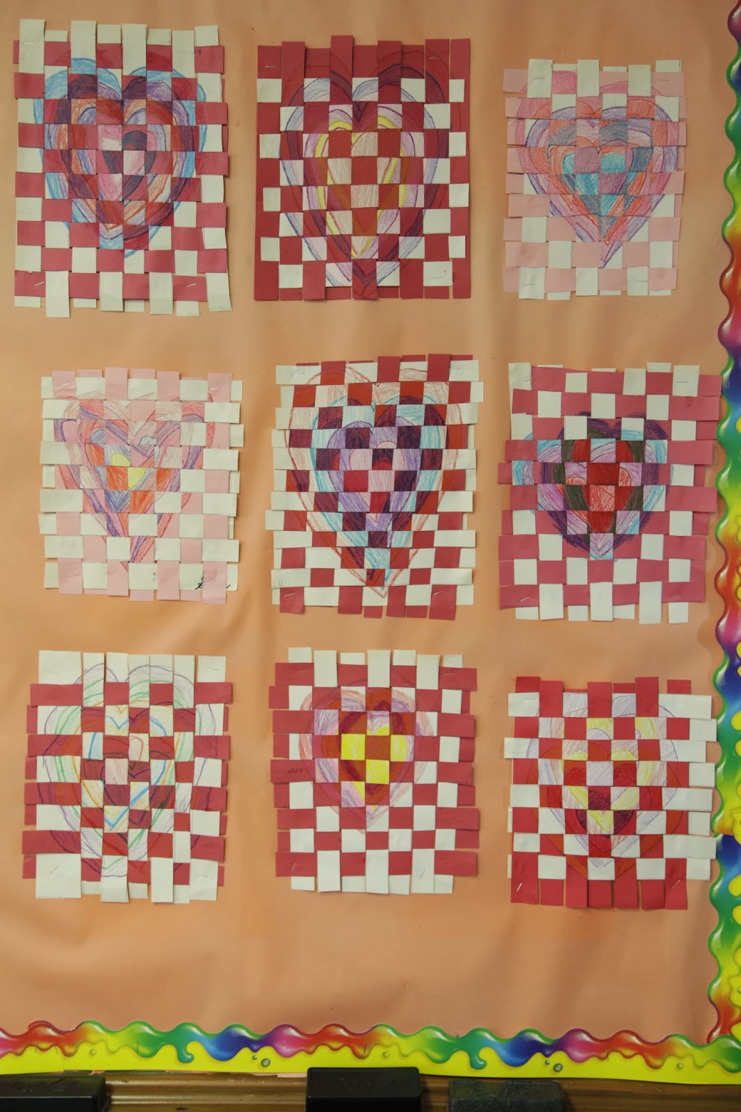 Holy Trinity Art Education! TK-8th: 4th Grade Weaving Hearts