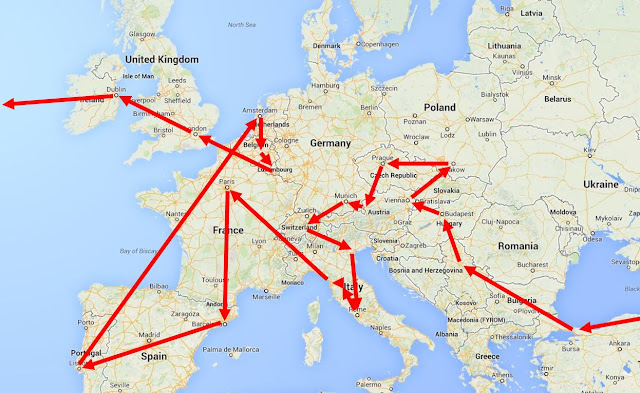 You Only Live Once: Our route through Europe